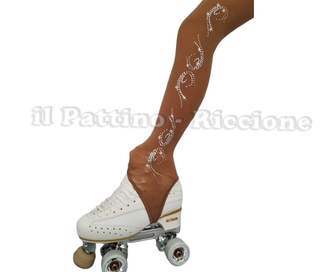Medias para patinaje color natural con estribo MICRO SHINE OLA - Medias ...